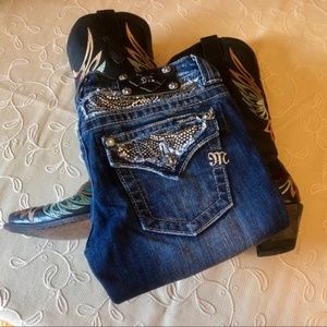 Miss Me | Jeans | Miss Me Rhinestone Inlay Bootcut Jeans | Poshmark